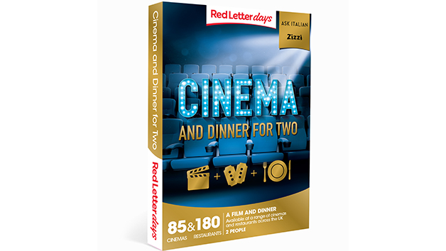 Cinema and Dinner for Two Gift Box | Buyagift